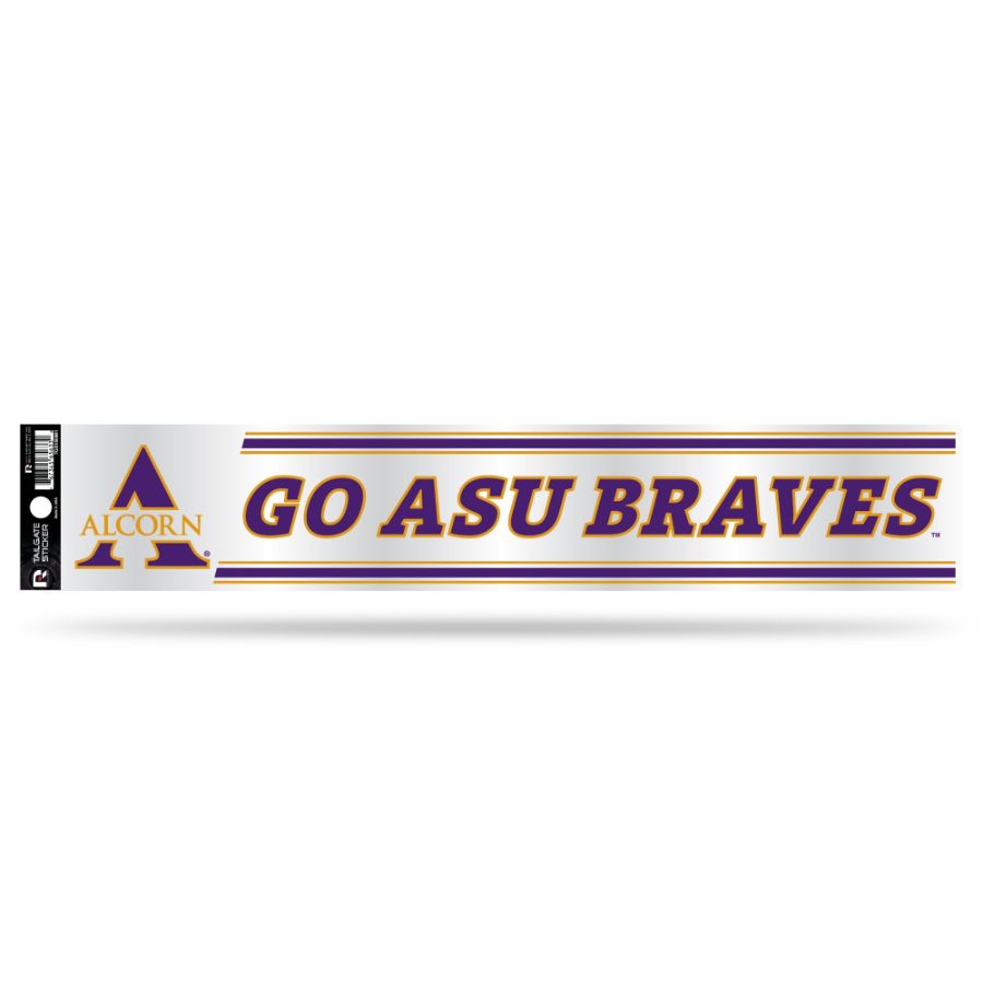 Alcorn State University Braves - 3x17 Clear Vinyl Sticker at Sticker Shoppe