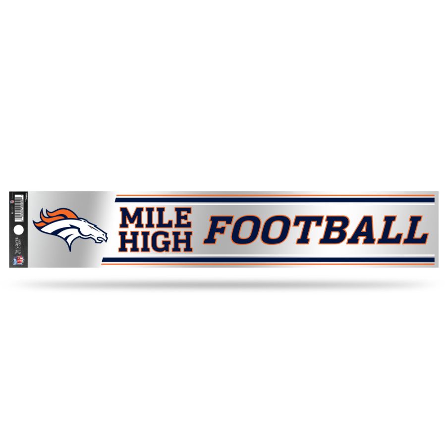 Denver Broncos - 3x17 Clear Vinyl Sticker at Sticker Shoppe