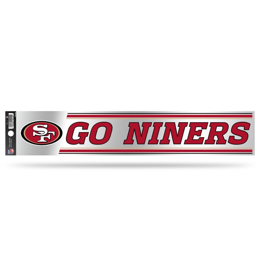 San Francisco 49ers - 3x17 Clear Vinyl Sticker at Sticker Shoppe