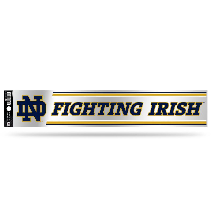 University Of Notre Dame Fighting Irish - 3x17 Clear Vinyl Sticker at ...