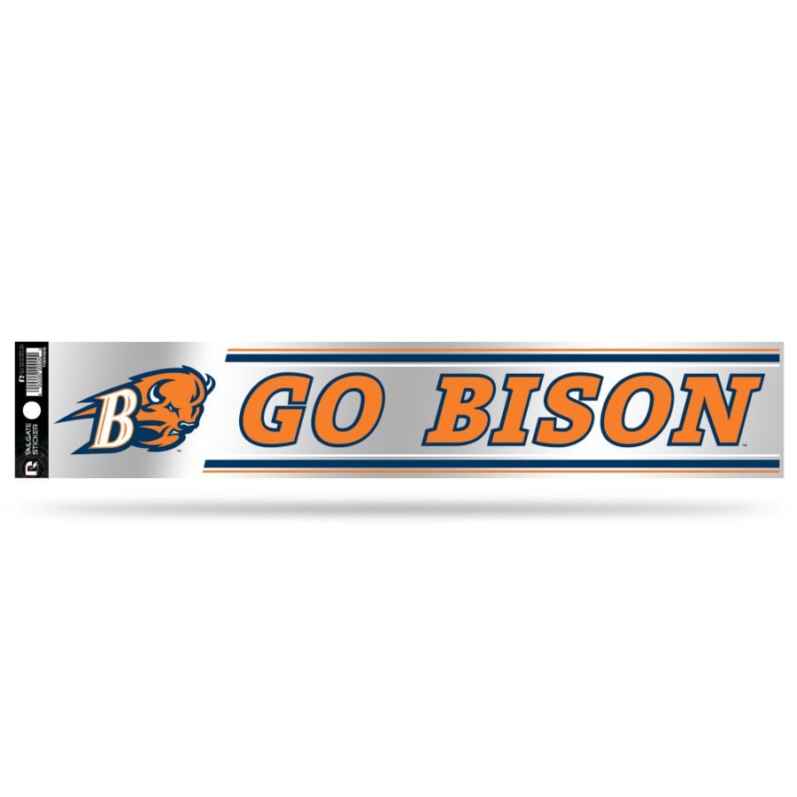 Bucknell University Bison - 3x17 Clear Vinyl Sticker at Sticker Shoppe