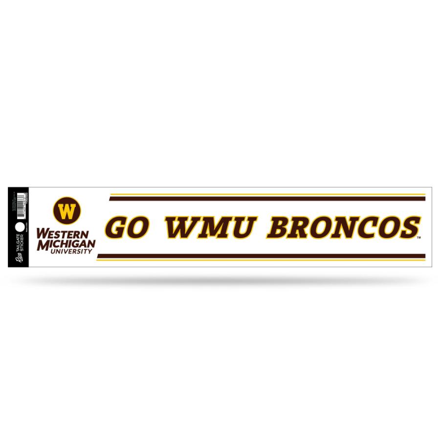 Western Michigan University Broncos - 3x17 Clear Vinyl Sticker at ...