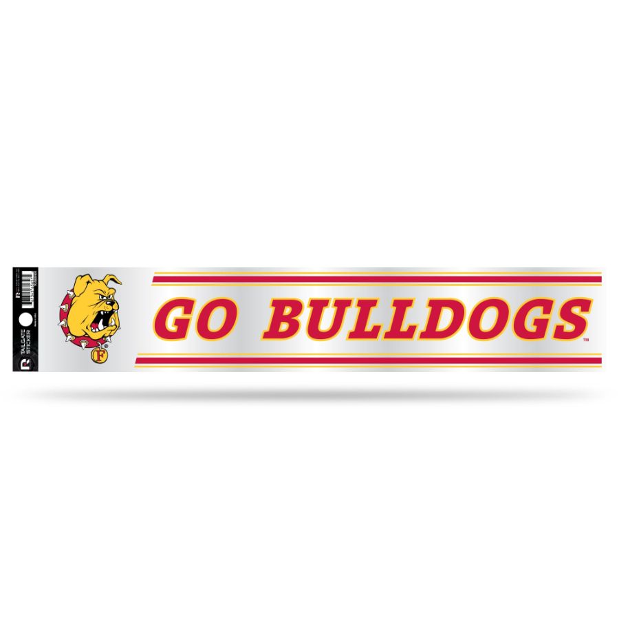 Ferris State University Bulldogs - 3x17 Clear Vinyl Sticker at Sticker ...