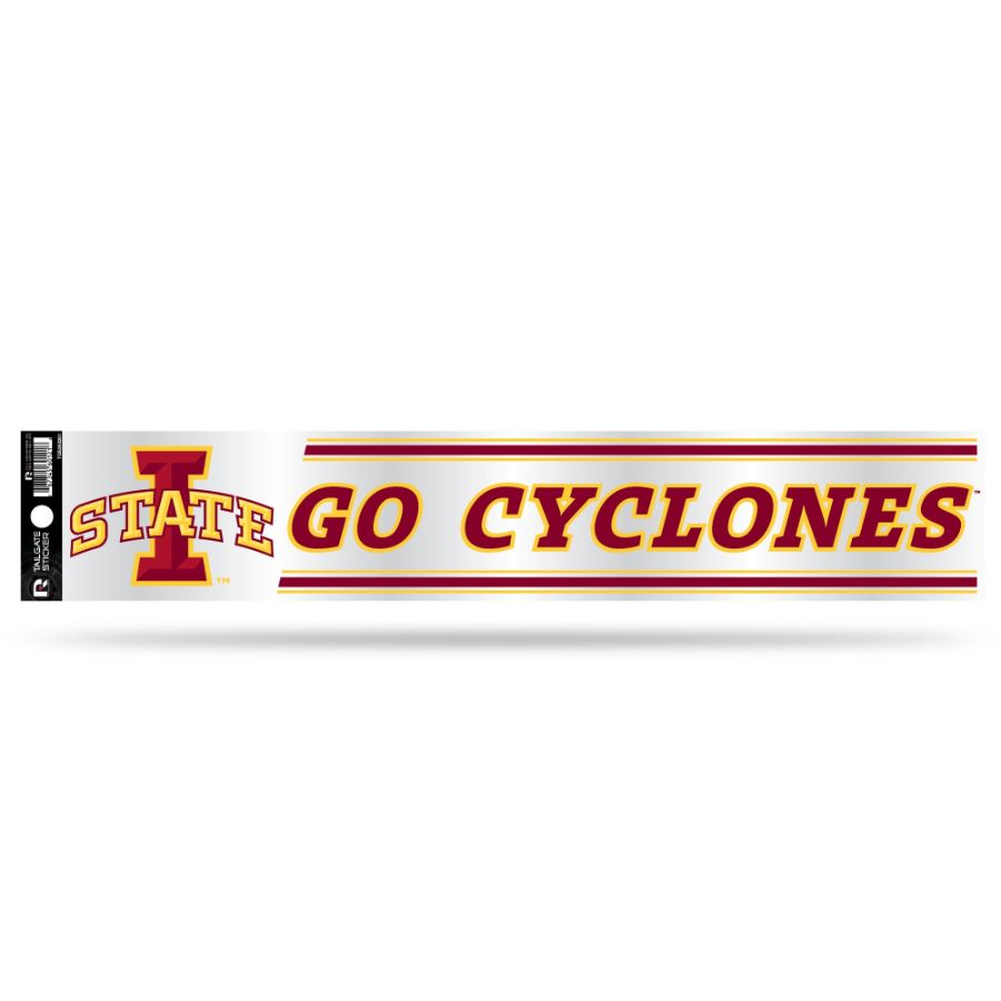 Iowa State University Cyclones - 3x17 Clear Vinyl Sticker at Sticker Shoppe