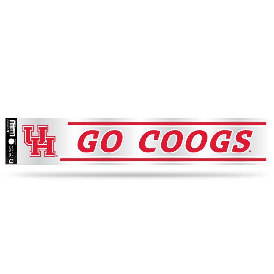 University Of Houston Cougars - 3x17 Clear Vinyl Sticker at Sticker Shoppe