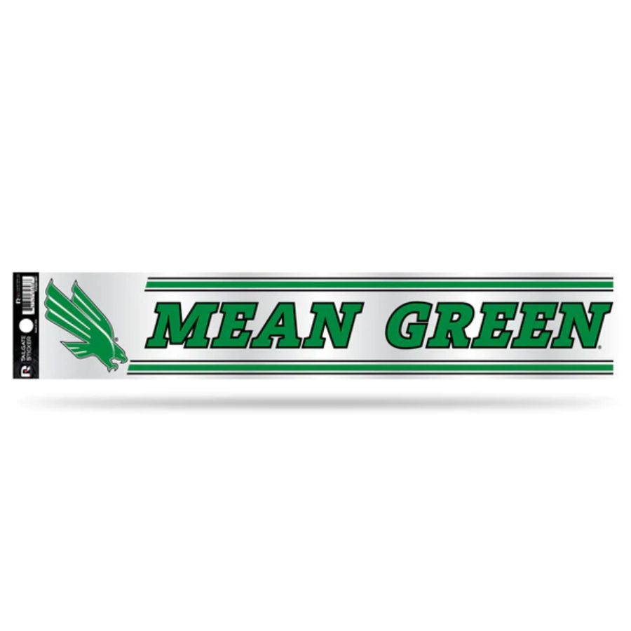 University Of North Texas Mean Green - 3x17 Clear Vinyl Sticker at ...