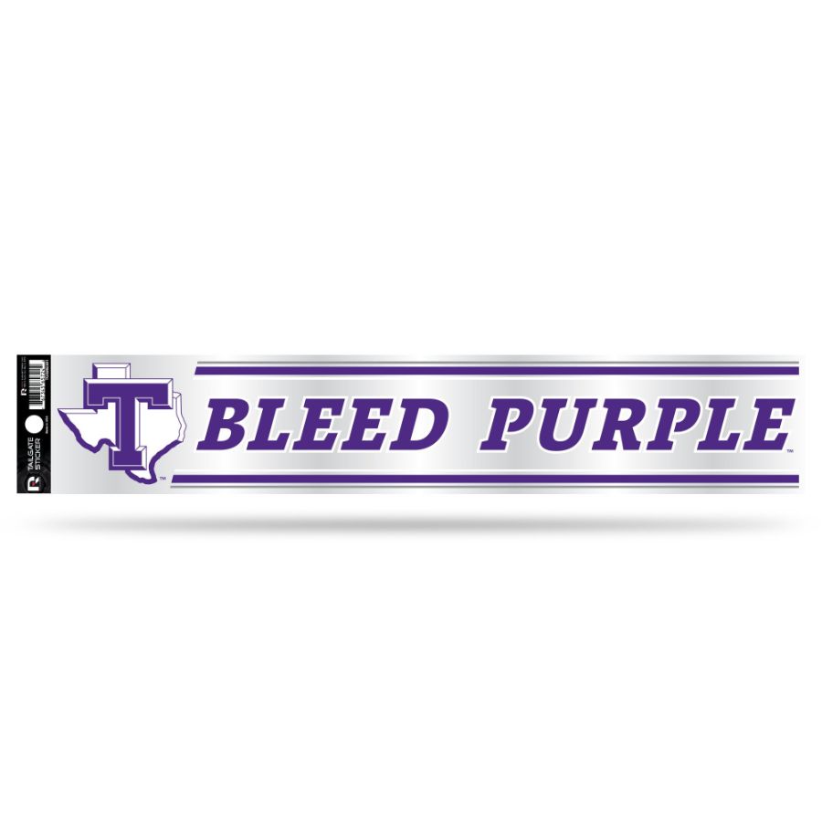 Tarleton State University Texans - 3x17 Clear Vinyl Sticker at Sticker ...
