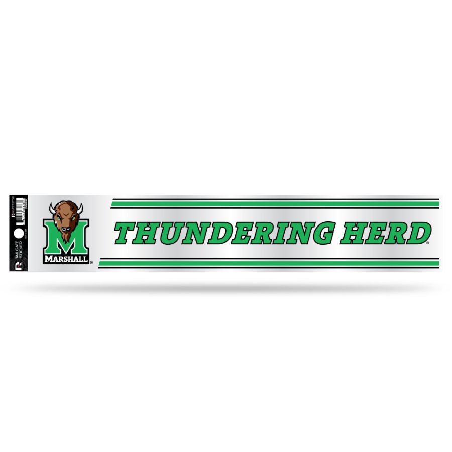 Marshall University Thundering Herd - 3x17 Clear Vinyl Sticker at ...