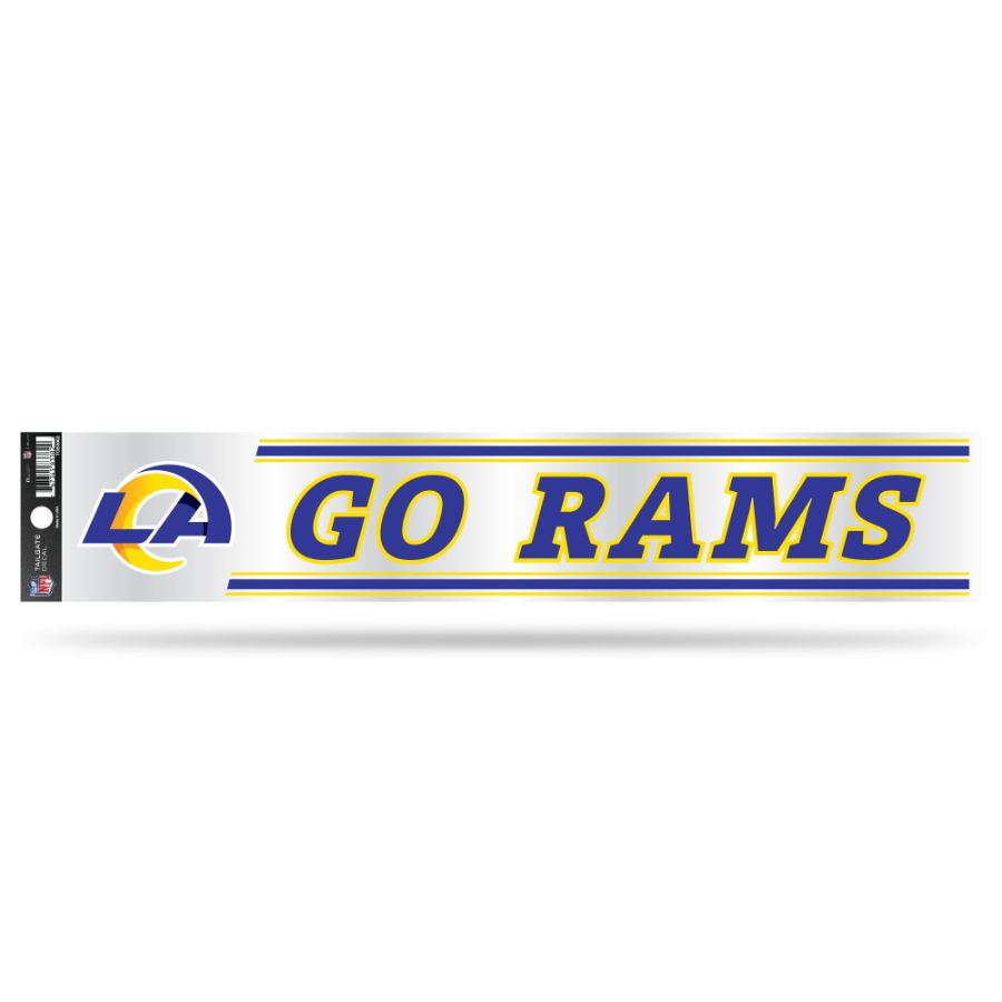 Los Angeles Rams - 3x17 Clear Vinyl Sticker at Sticker Shoppe