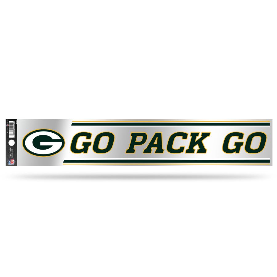 Green Bay Packers - 3x17 Clear Vinyl Sticker at Sticker Shoppe