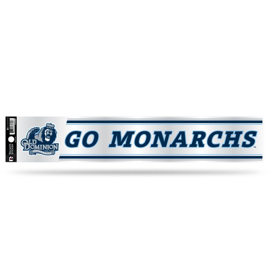 Old Dominion University Monarchs - 3x17 Clear Vinyl Sticker at Sticker ...