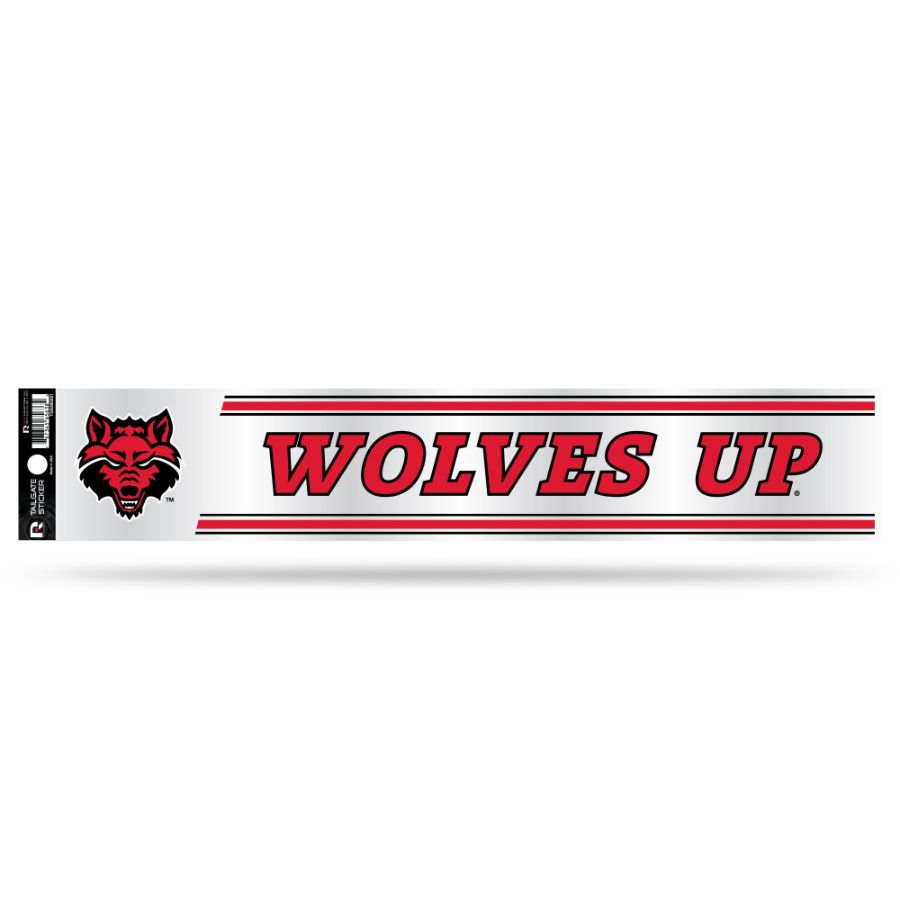 Arkansas State University Red Wolves - 3x17 Clear Vinyl Sticker at ...