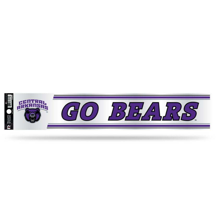 University Of Central Arkansas Bears - 3x17 Clear Vinyl Sticker at ...