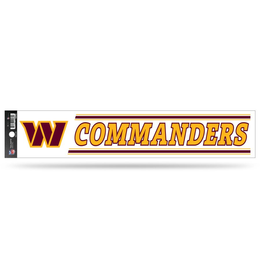 Washington Commanders - 3x17 Clear Vinyl Sticker at Sticker Shoppe