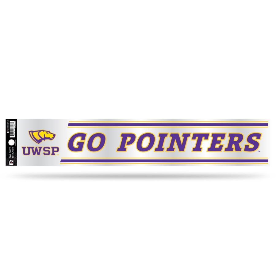 University Of Wisconsin-Stevens Point Pointers - 3x17 Clear Vinyl ...