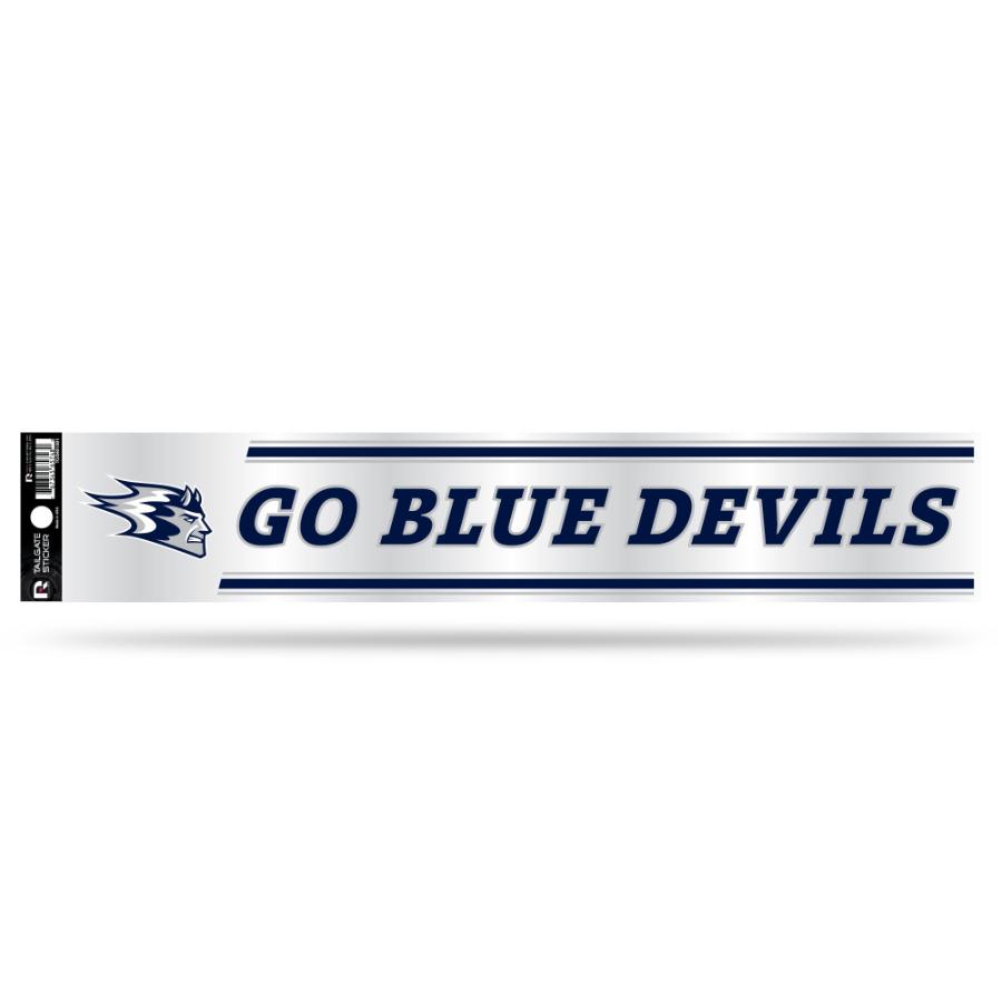University Of Wisconsin-Stout Blue Devils - 3x17 Clear Vinyl Sticker at Sticker Shoppe