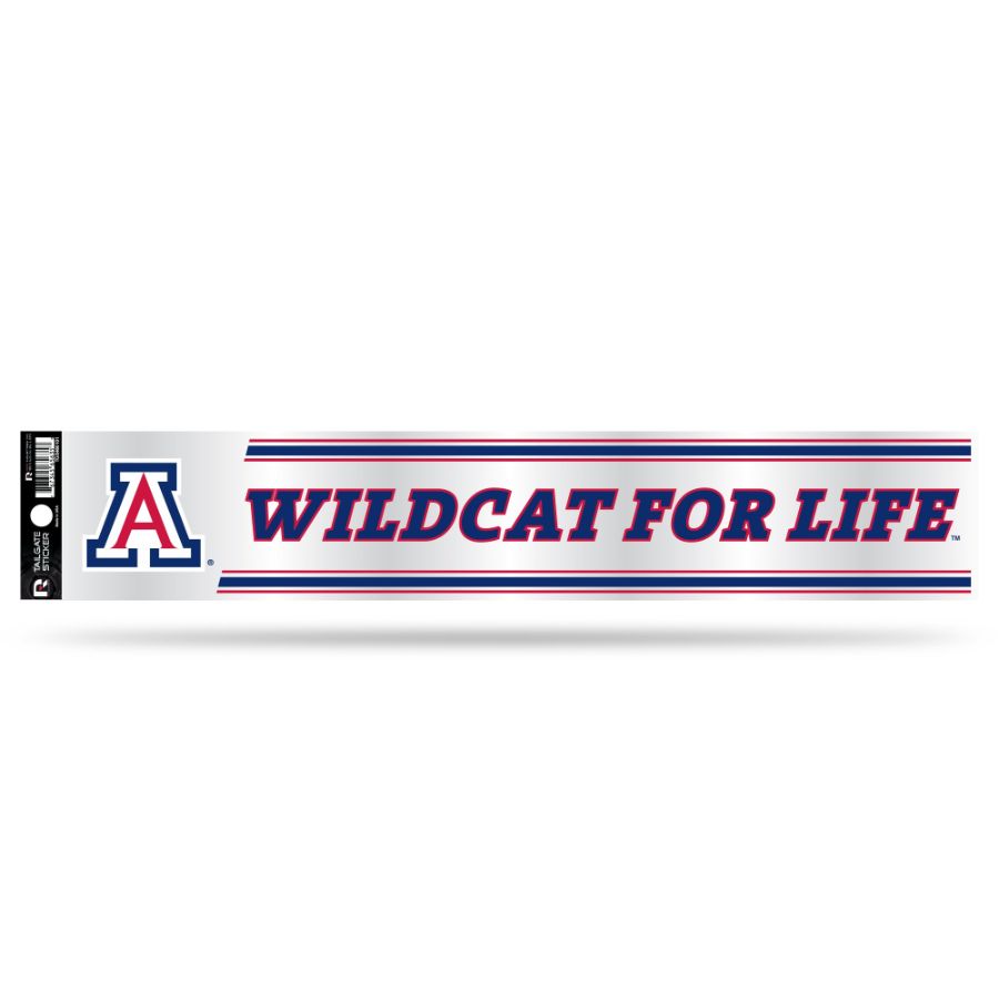 University Of Arizona Wildcats - 3x17 Clear Vinyl Sticker at Sticker Shoppe