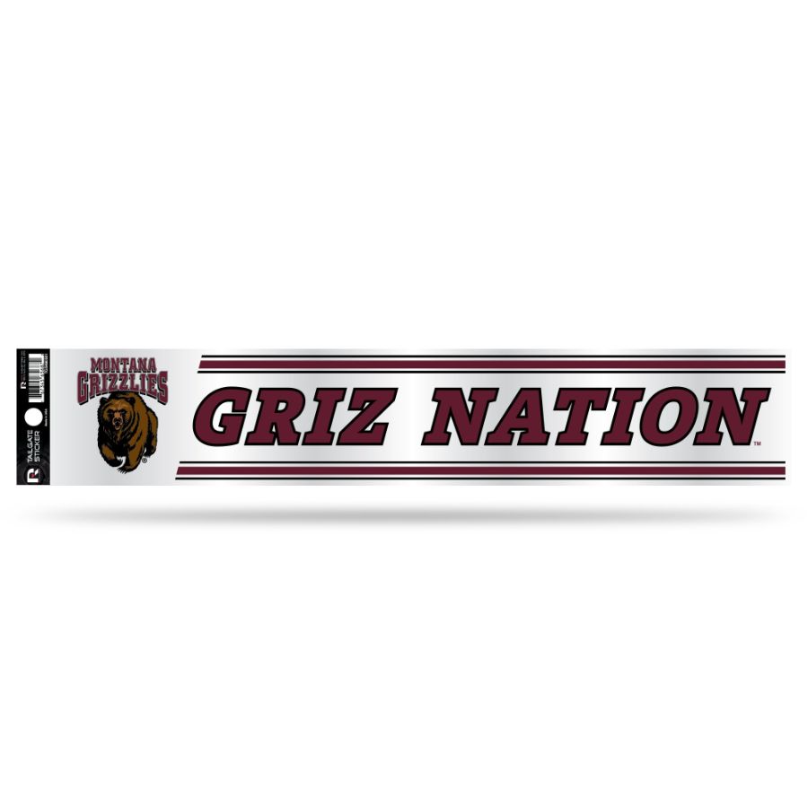 University Of Montana Grizzlies - 3x17 Clear Vinyl Sticker at Sticker ...