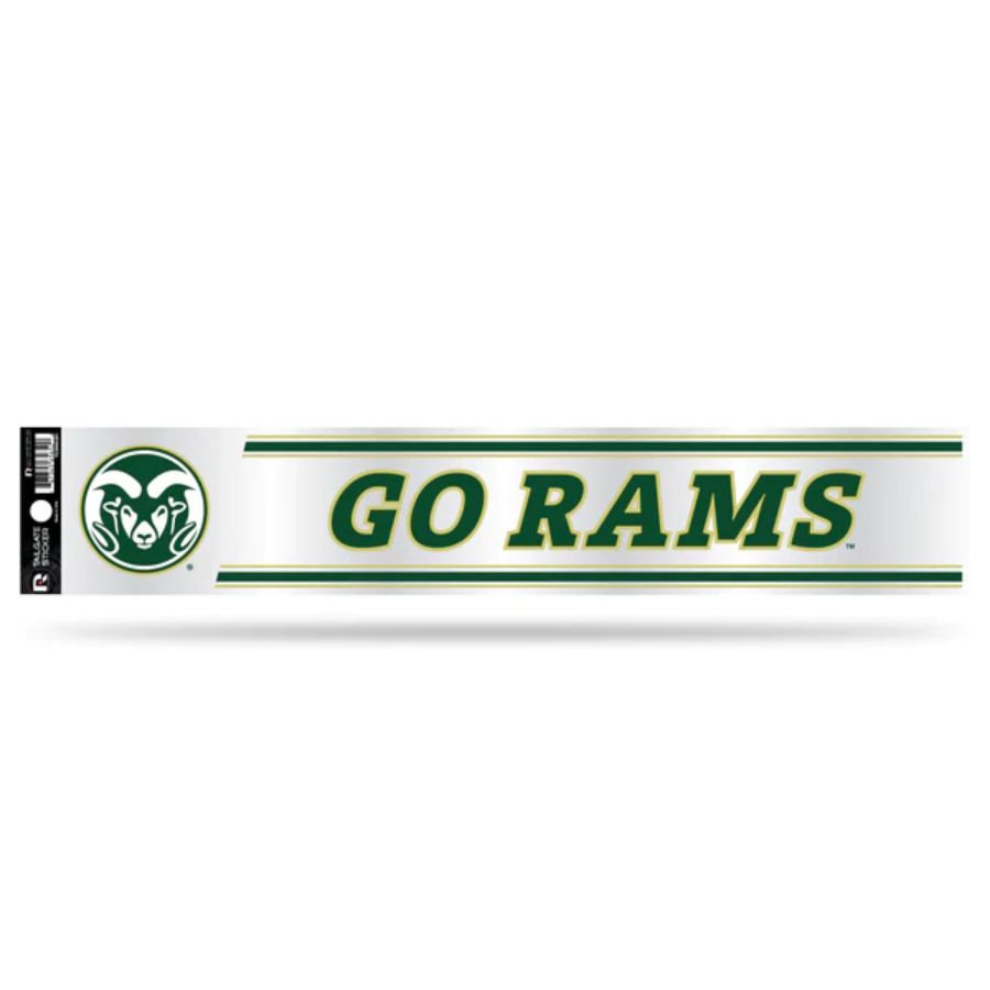 Colorado State University Rams - 3x17 Clear Vinyl Sticker at Sticker Shoppe