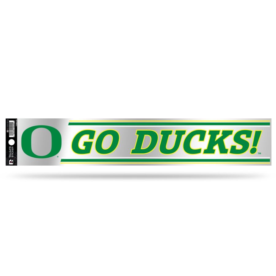University Of Oregon Ducks - 3x17 Clear Vinyl Sticker at Sticker Shoppe