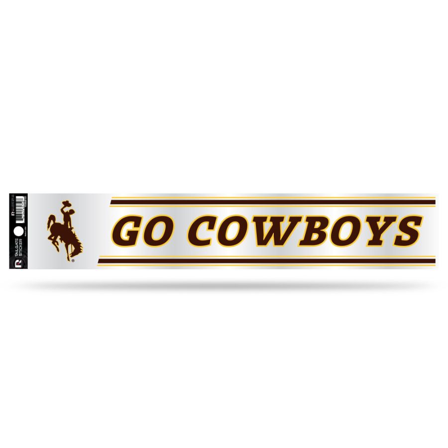 University Of Wyoming Cowboys - 3x17 Clear Vinyl Sticker at Sticker Shoppe