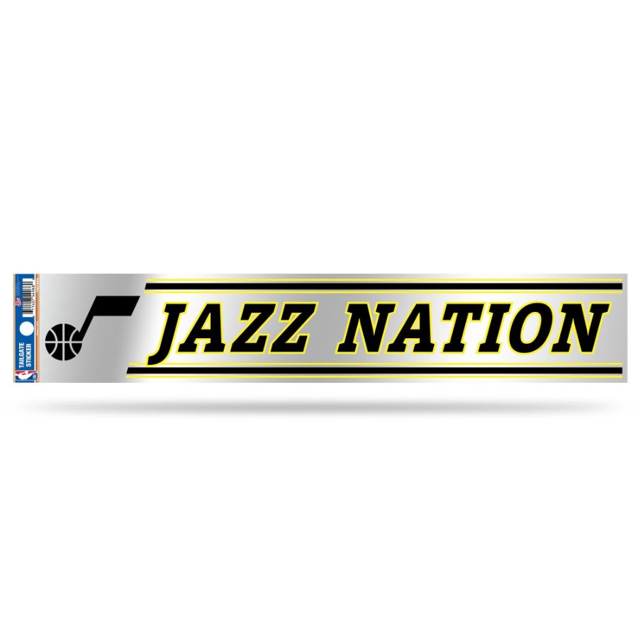 Utah Jazz Jazz Nation Slogan - 3x17 Clear Vinyl Sticker at Sticker Shoppe