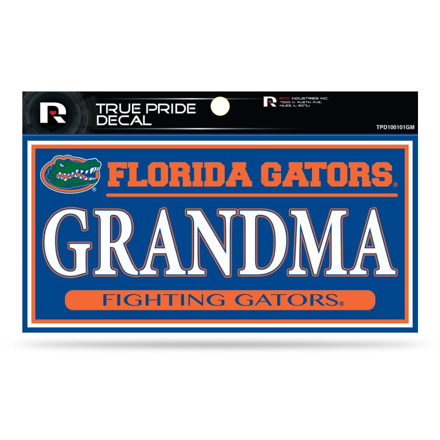 University Of Florida Gators Grandma - 3x6 True Pride Vinyl Sticker at ...