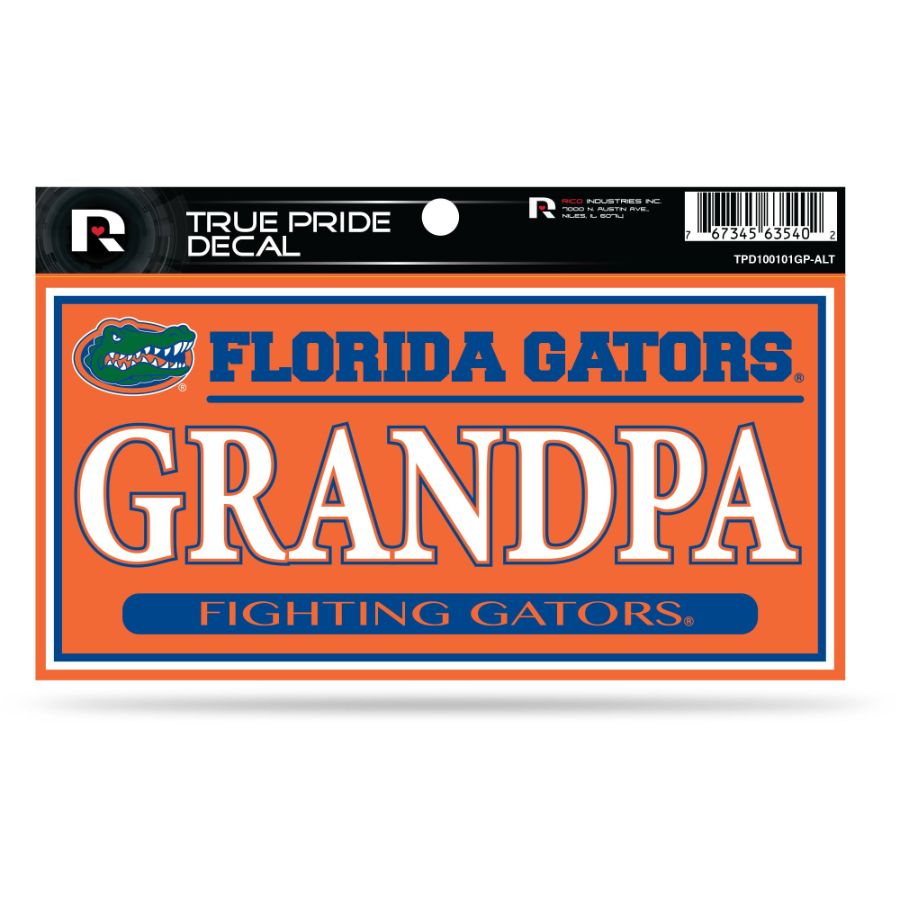 University Of Florida Gators Grandpa Orange - 3x6 True Pride Vinyl ...
