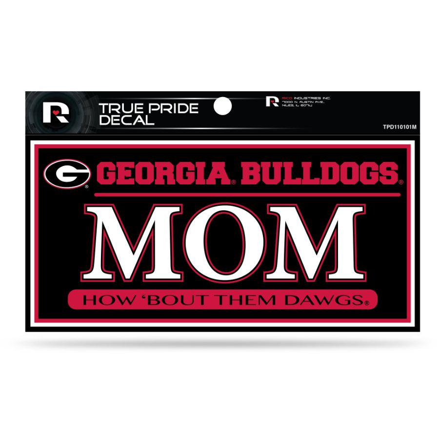 University Of Georgia Bulldogs Mom - 3x6 True Pride Vinyl Sticker at ...