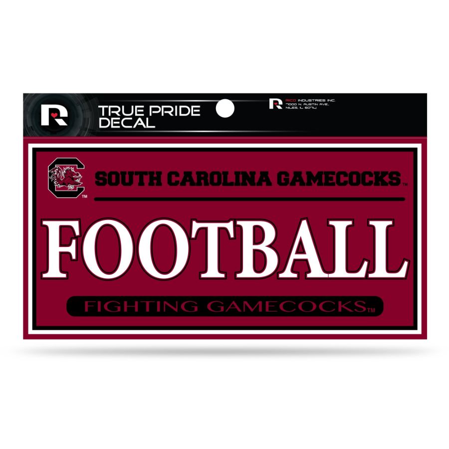 University Of South Carolina Gamecocks Football - 3x6 True Pride Vinyl ...