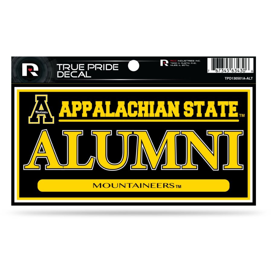 Appalachian State University Mountaineers Alumni Black - 3x6 True Pride ...