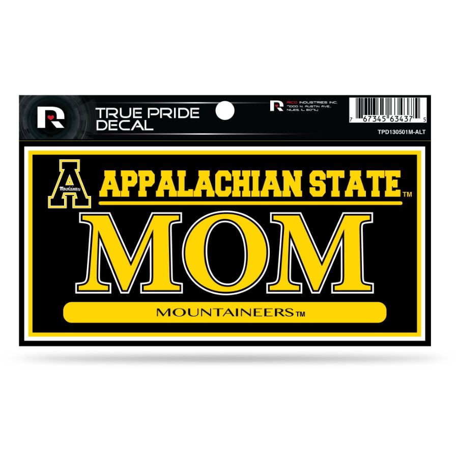 Appalachian State University Mountaineers Mom Black - 3x6 True Pride ...