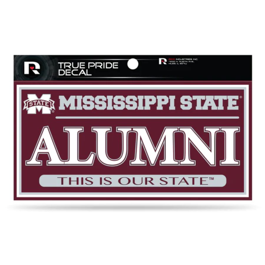 Mississippi State University Bulldogs Alumni - 3x6 True Pride Vinyl ...