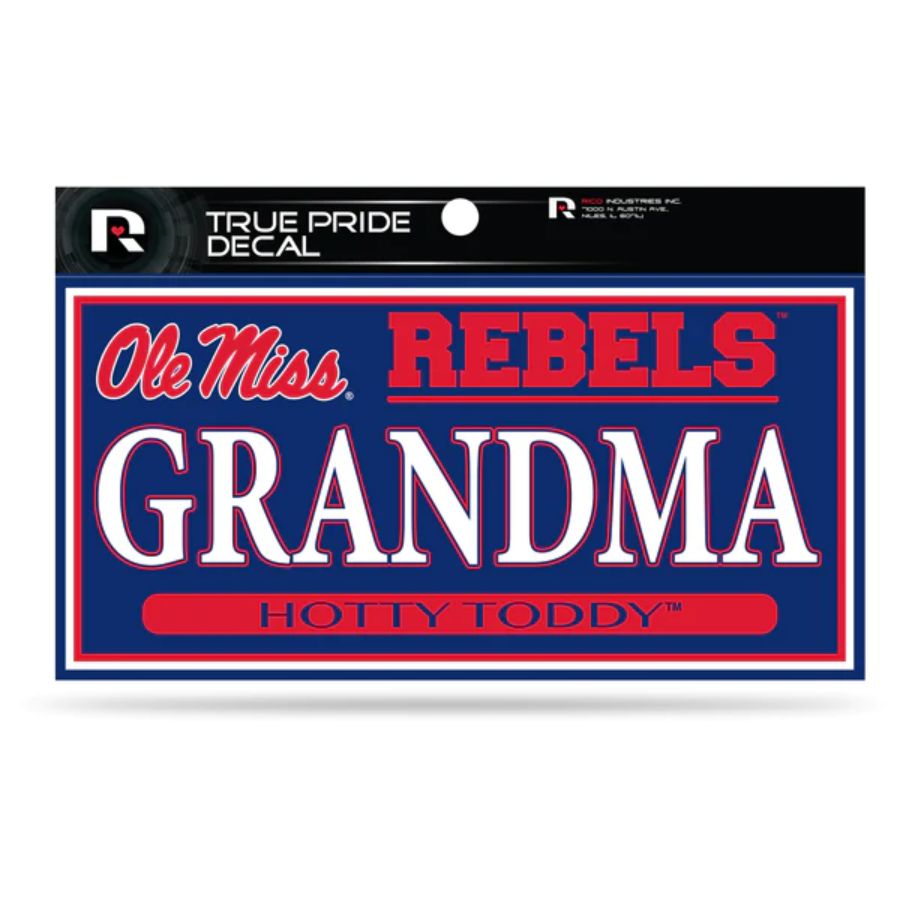 University Of Mississippi Ole Miss Rebels Grandma - 3x6 True Pride ...