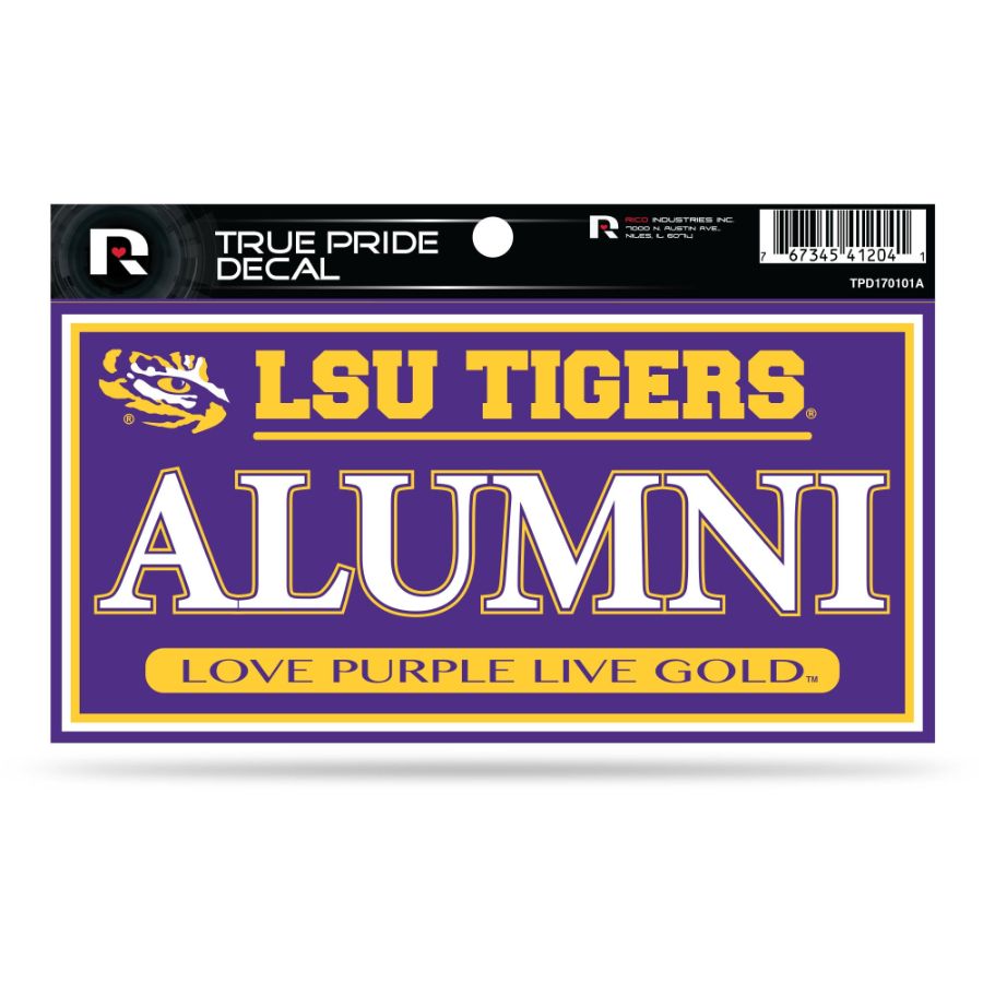 Louisiana State University LSU Tigers Alumni - 3x6 True Pride Vinyl ...