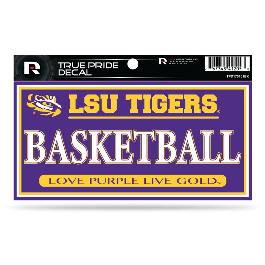 Louisiana State University LSU Tigers Basketball - 3x6 True Pride Vinyl ...