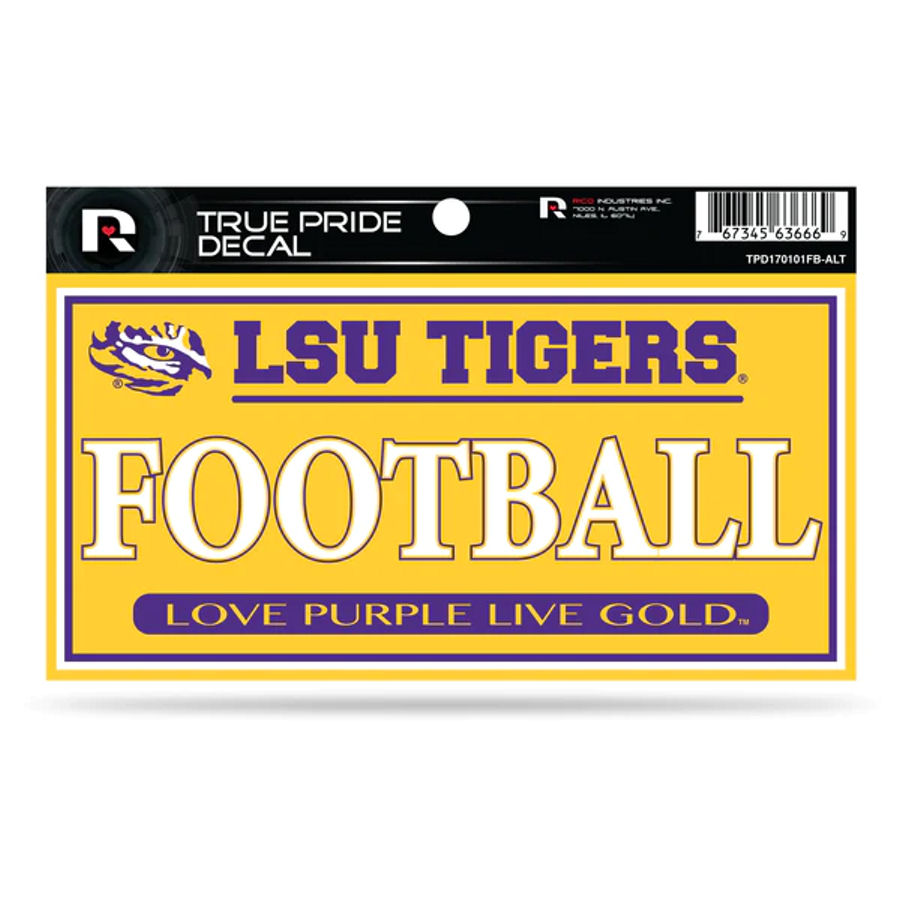 Louisiana State University LSU Tigers Football Yellow - 3x6 True Pride ...
