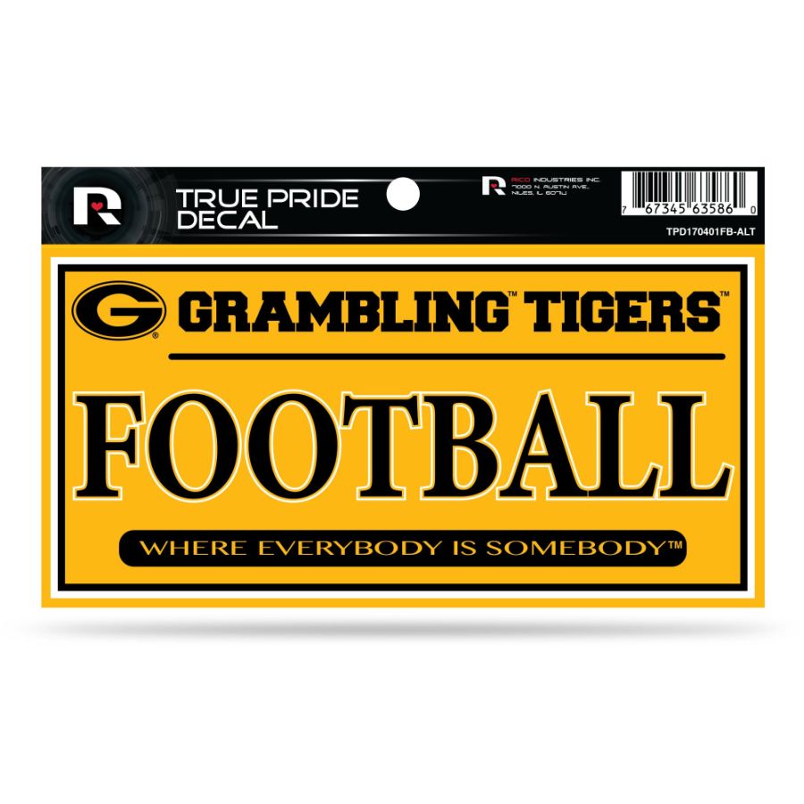 Grambling State University Tigers Football Yellow - 3x6 True Pride ...