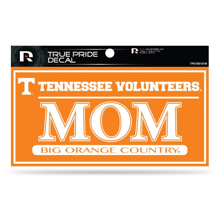 University Of Tennessee Volunteers Mom Orange - 3x6 True Pride Vinyl ...