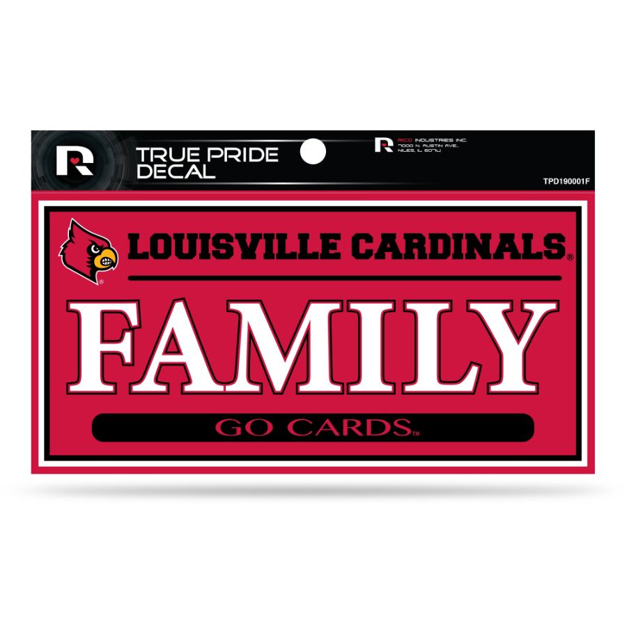 University Of Louisville Cardinals Family - 3x6 True Pride Vinyl ...