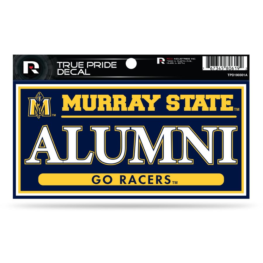 Murray State University Racers Alumni - 3x6 True Pride Vinyl Sticker at ...