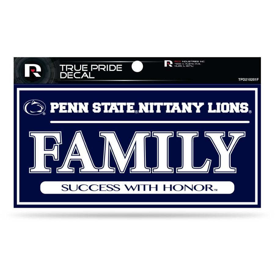Penn State University Nittany Lions Family - 3x6 True Pride Vinyl ...