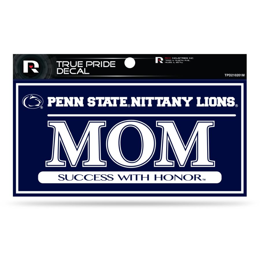 Penn State University Nittany Lions Mom - 3x6 True Pride Vinyl Sticker ...