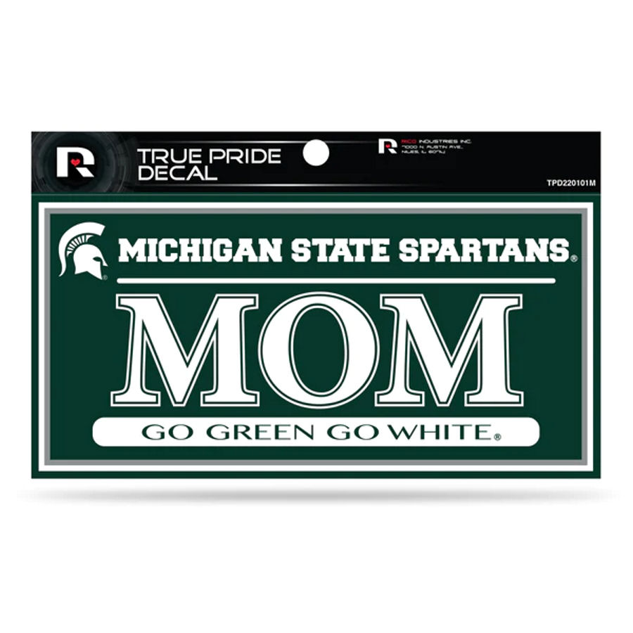 Michigan State University Spartans Mom - 3x6 True Pride Vinyl Sticker ...