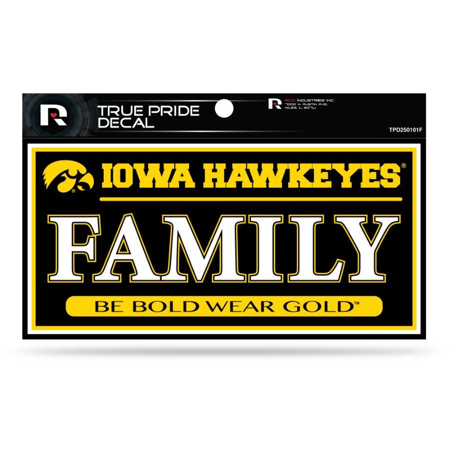 University Of Iowa Hawkeyes Family - 3x6 True Pride Vinyl Sticker at ...