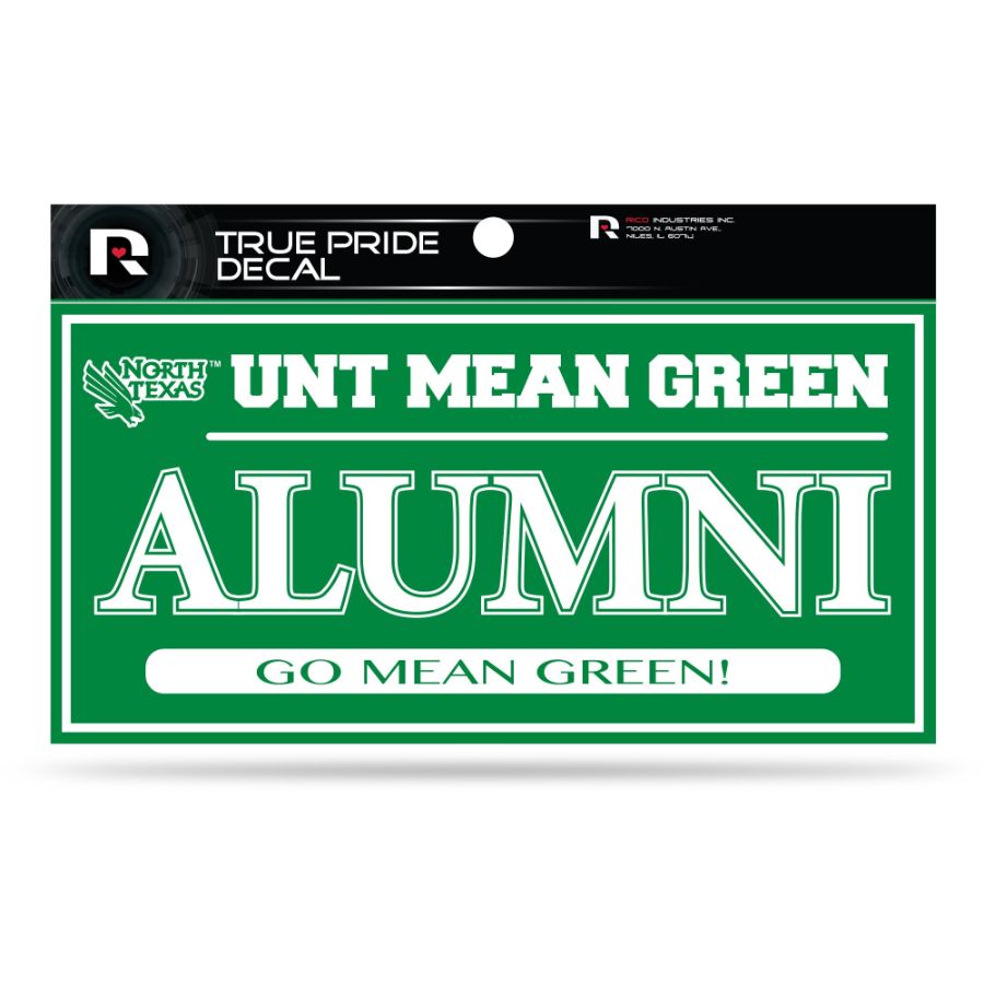 University Of North Texas Mean Green Alumni - 3x6 True Pride Vinyl ...