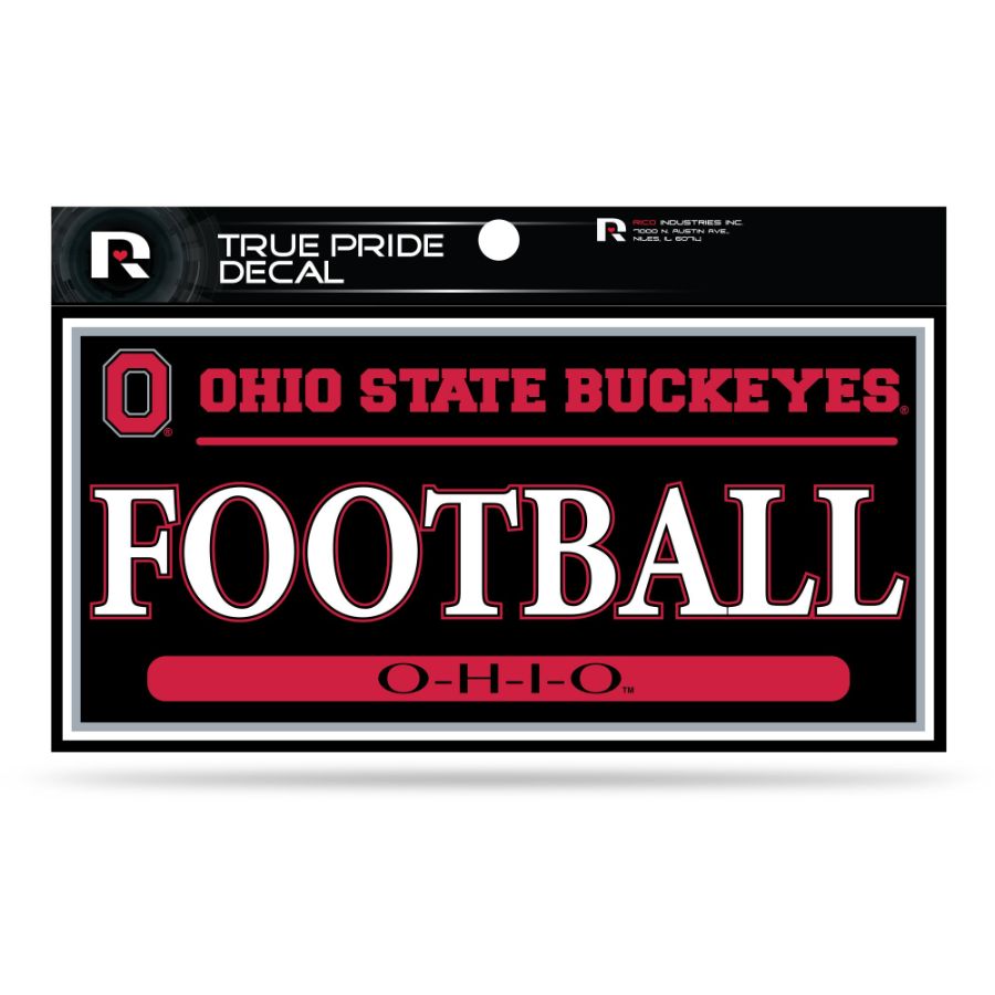 Ohio State University Buckeyes Football - 3x6 True Pride Vinyl Sticker ...