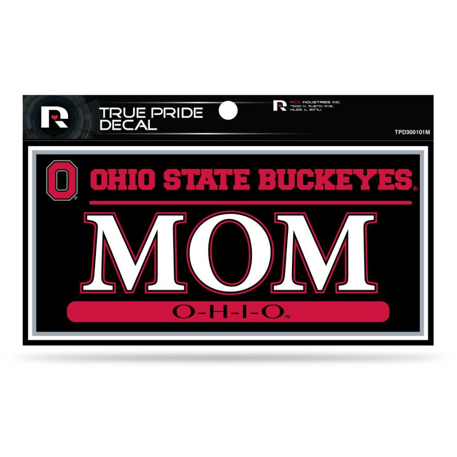 Ohio State University Buckeyes Mom - 3x6 True Pride Vinyl Sticker at ...