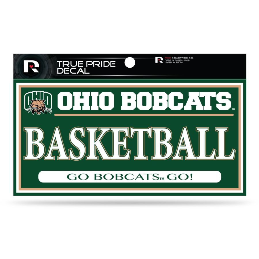Ohio University Bobcats Basketball - 3x6 True Pride Vinyl Sticker at ...