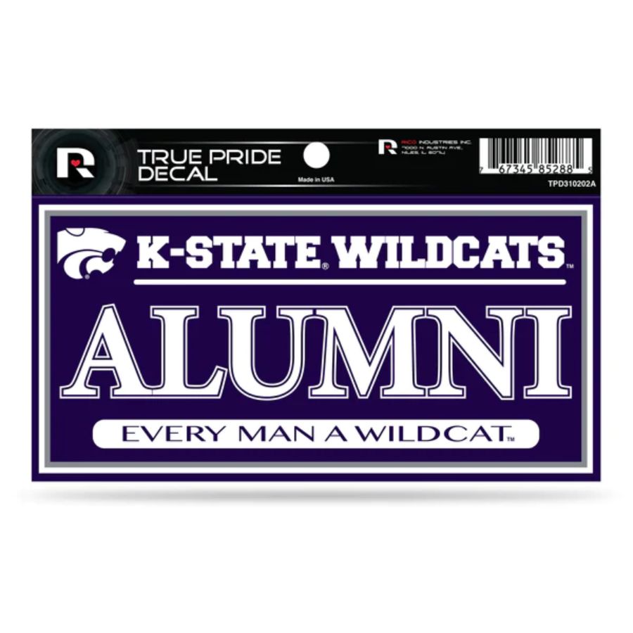 Kansas State University Wildcats Alumni - 3x6 True Pride Vinyl Sticker ...